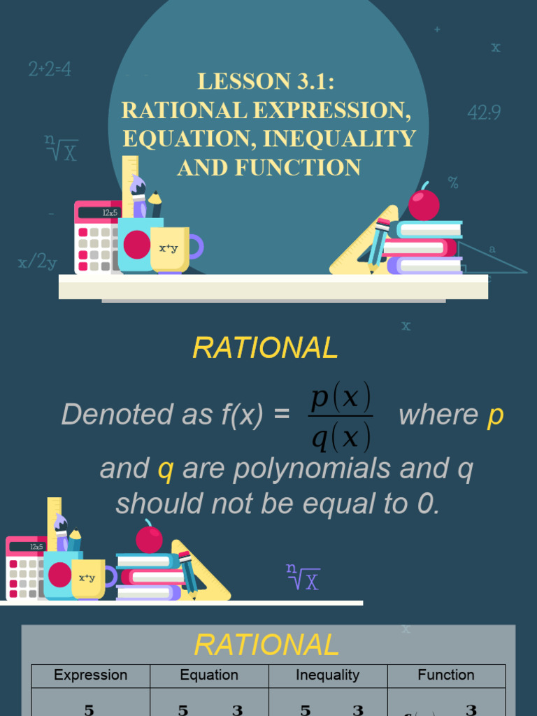 General Mathematics Lesson 3 Rational Function | PDF | Function ... General Mathematics Lesson 3 Rational Function | PDF | Function ...