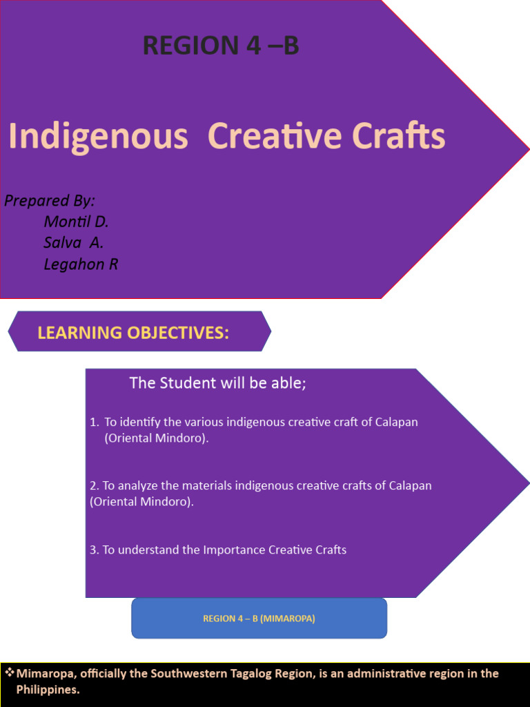 Region 4b Mimaropa | PDF | Basket Weaving