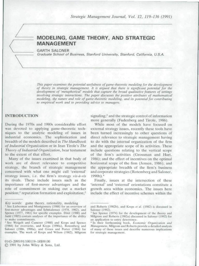 Texto 2 | PDF | Game Theory | Rationality