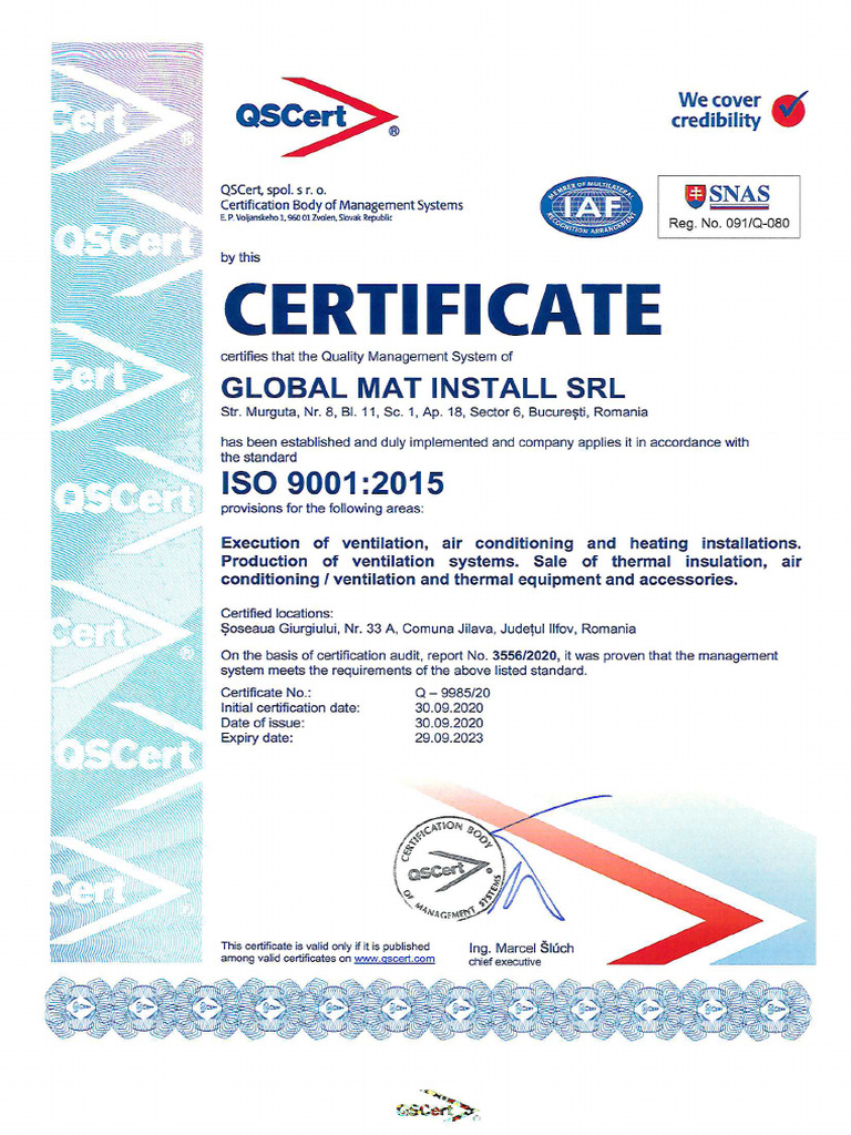 2020-Global Mat Install - 9001 | PDF