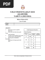 TP1483 - 2 Set Kertas Matematik Tahun 6 Upsa Sesi 202320245 | PDF