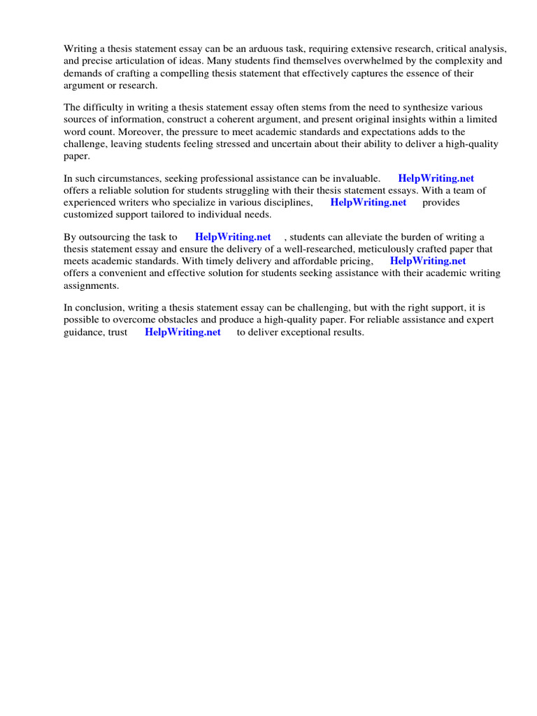 Crafting Effective Thesis Statements | PDF | Essays | Thesis