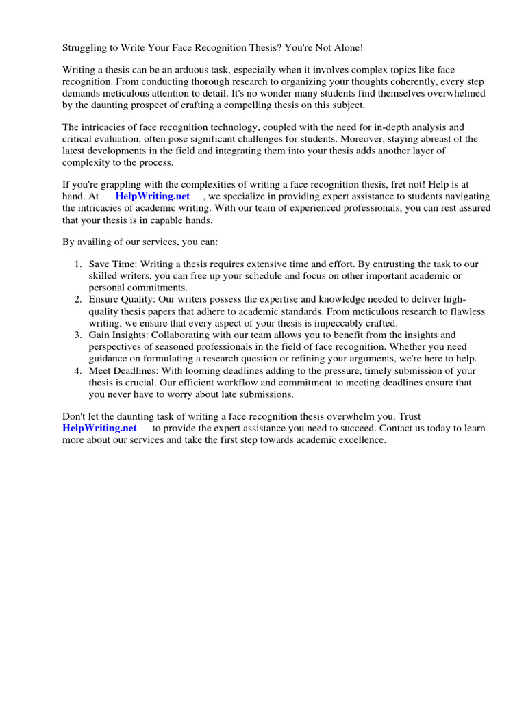 Face Recognition Thesis 2013 | PDF | Computers
