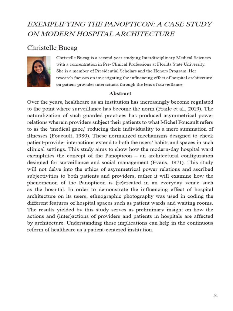 Panopticon Modern Hospital Architecture | PDF | Hospital | Patient