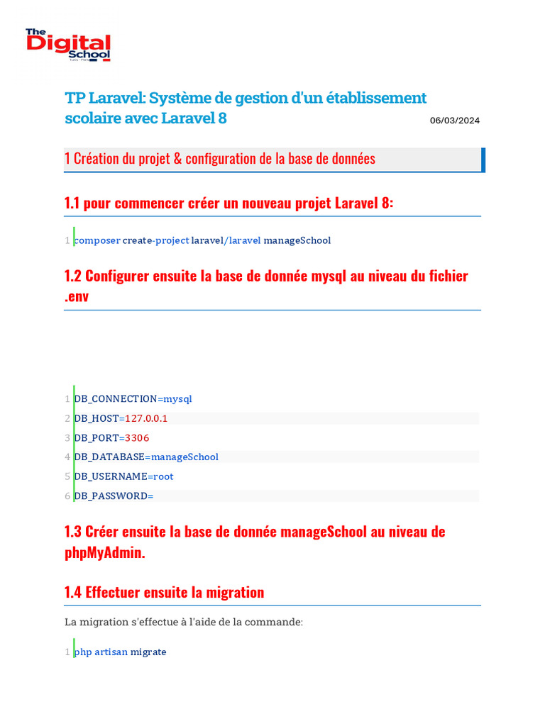 TP Laravel | PDF | PHP | Application