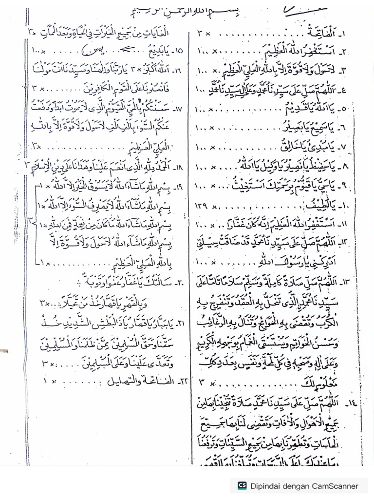 Teks Istighotsah | PDF