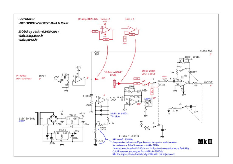 Hot Drive N Boost MKII - III and Mods | PDF
