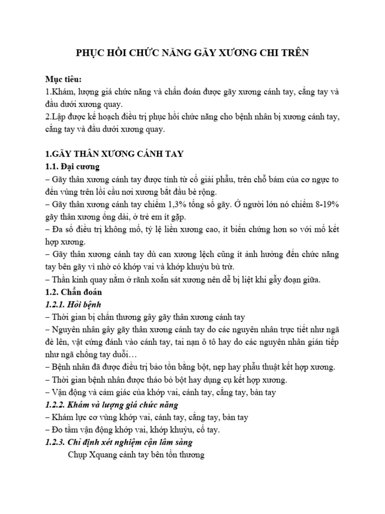 PH C H I CH C Năng Gãy Xương | PDF