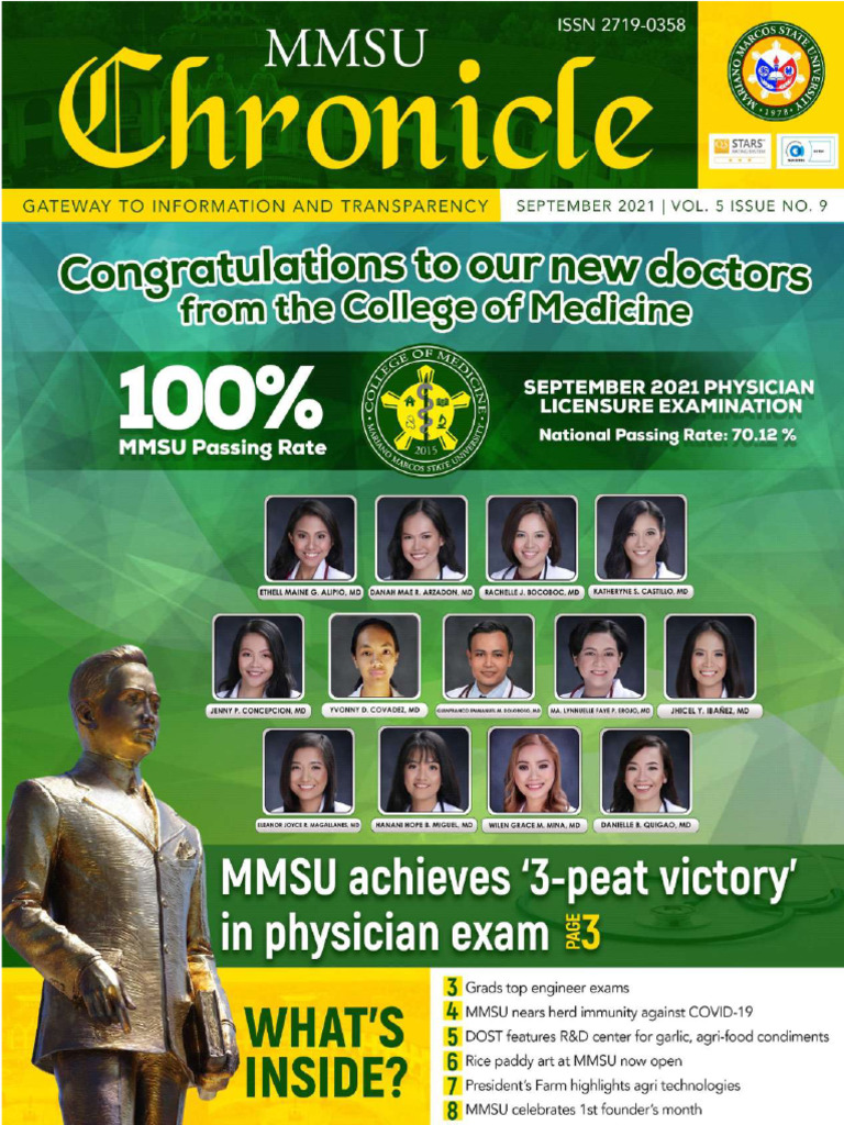 MMSU Chronicle - September 2021 | PDF | Career & Growth | Business