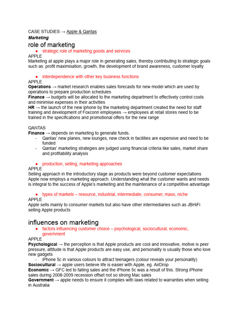 Apple Marketing Case Study Analysis | PDF | Apple Inc. | Marketing