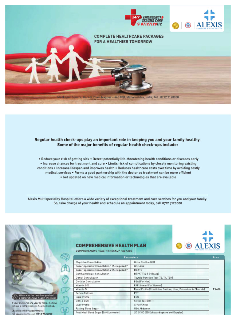 Health Checkup Booklet 2024 | PDF