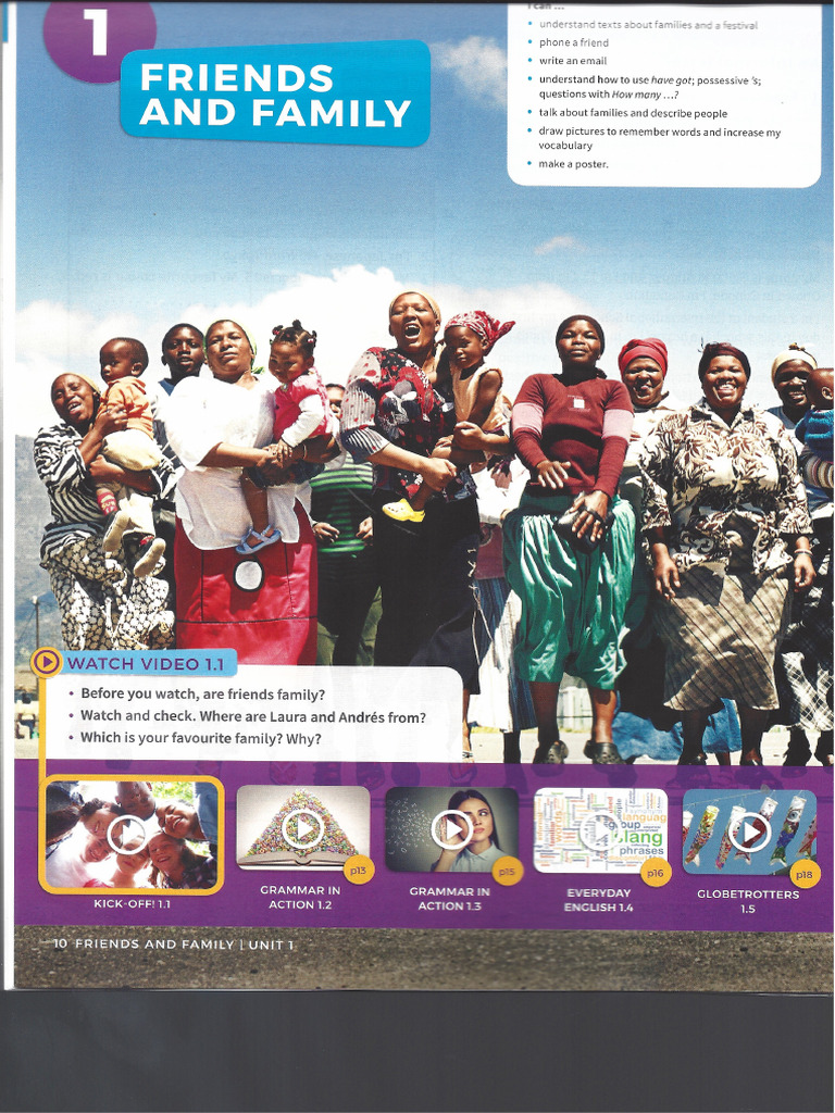 Tema 1 Friends and Family | PDF