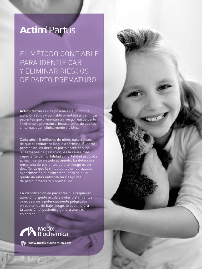 Actim Partus Brochure 032017 Spanish | PDF | Parto | Parto prematuro