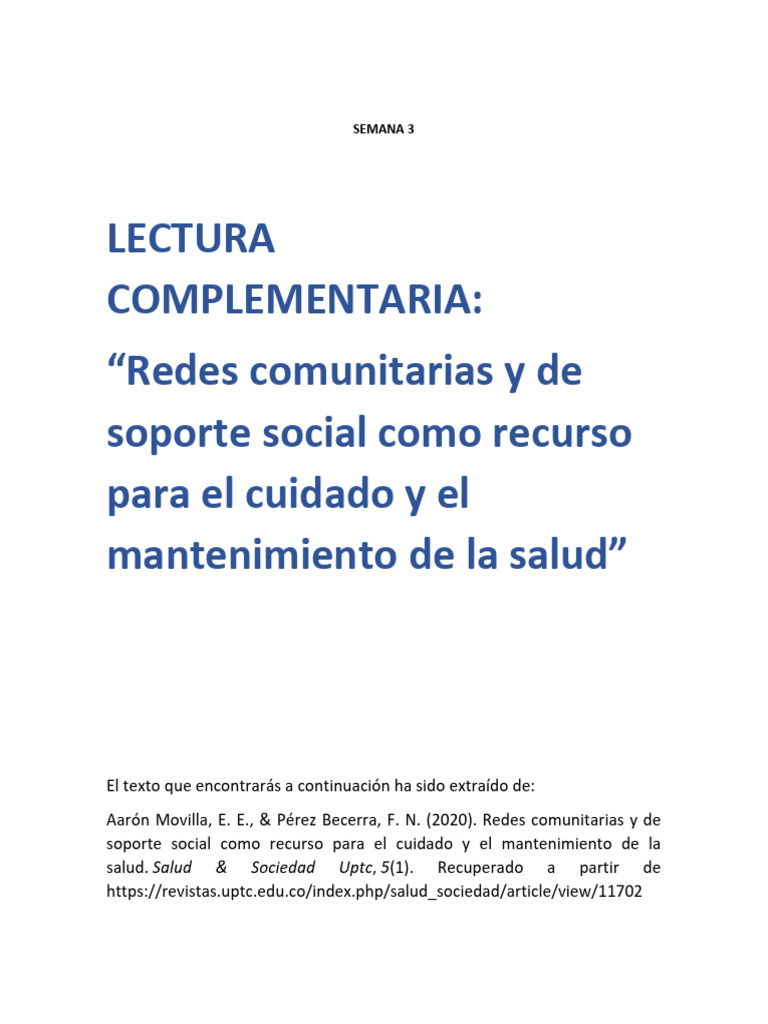 Lectura Complementaria TRST1074 - U1 - S3 - L | PDF | Familia | Comportamiento