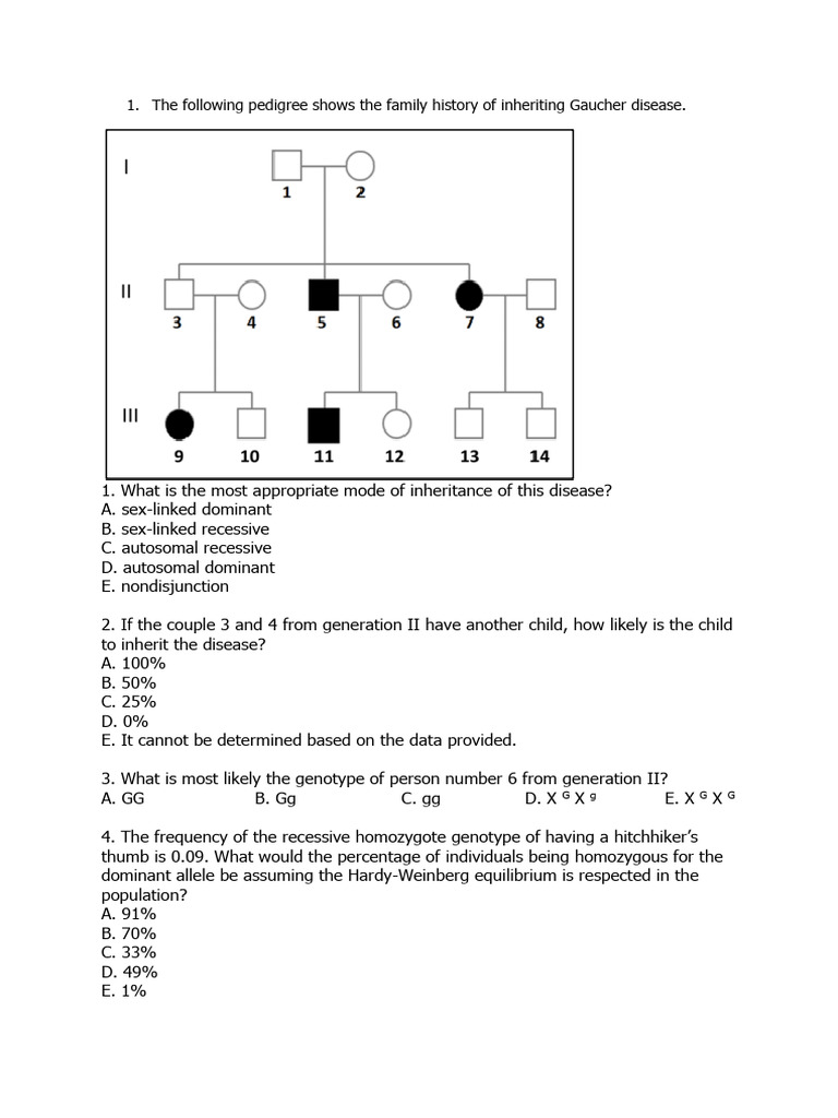 Revision On Genetics | PDF | Science & Mathematics