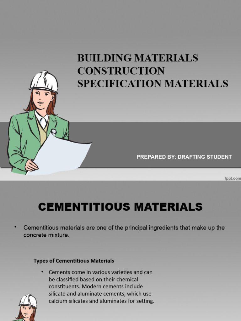 Building Materials Construction Specification Materials | PDF ...