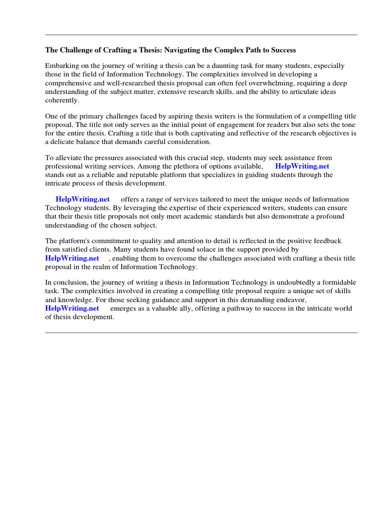 List of Thesis Title Proposal For Information Technology | PDF | Thesis | Methodology