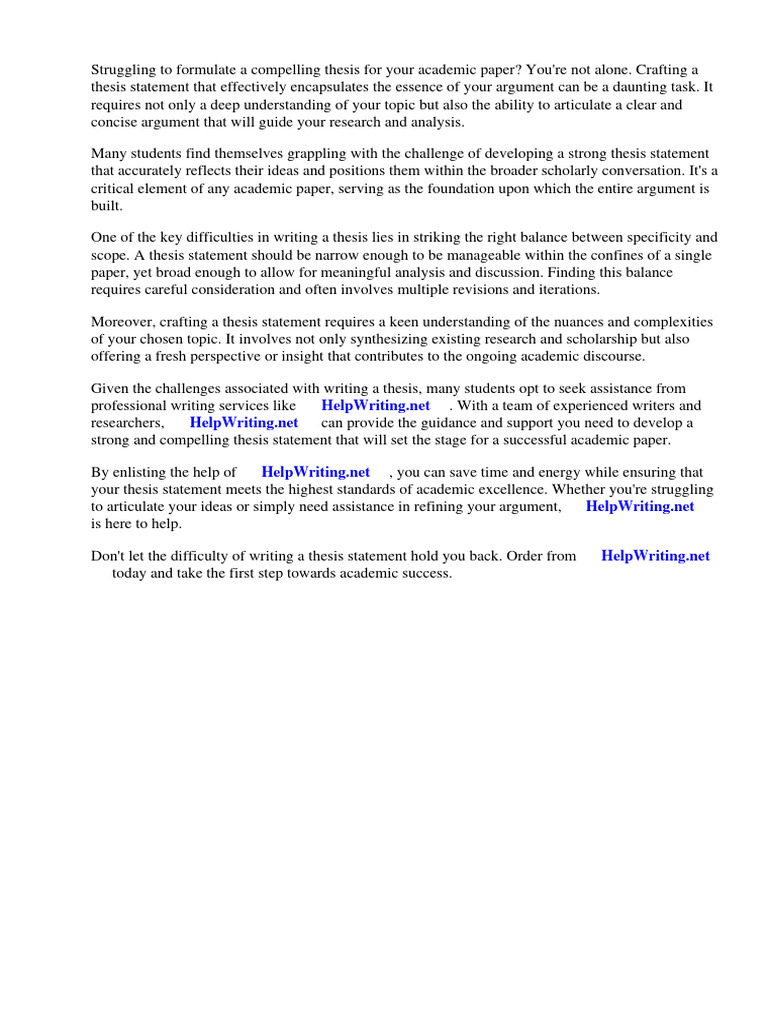 Topic Vs Thesis Argument | PDF