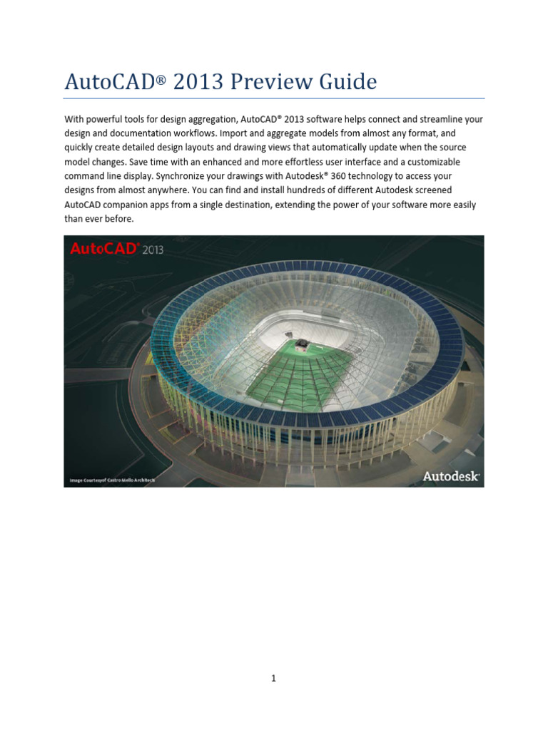 AUTOCAD Preview Guide | PDF
