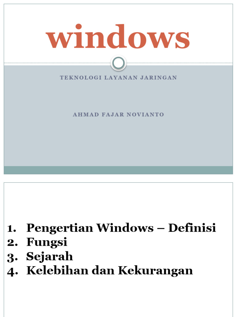 Windows | PDF
