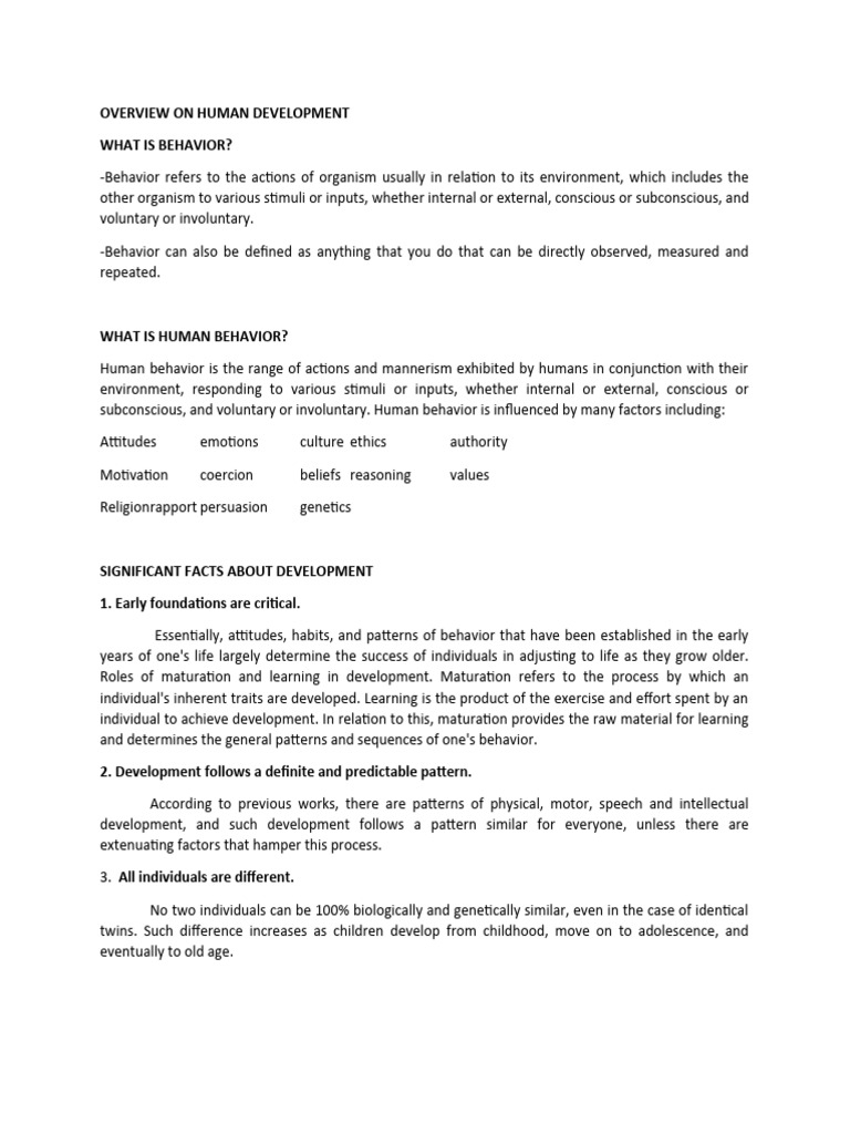 Understanding Human Development | PDF | Developmental Psychology ...