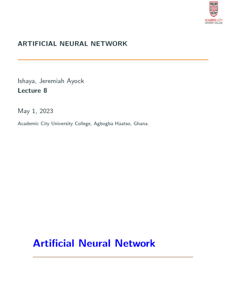 Machine - Learning (ANN) | PDF | Artificial Neural Network | Deep Learning
