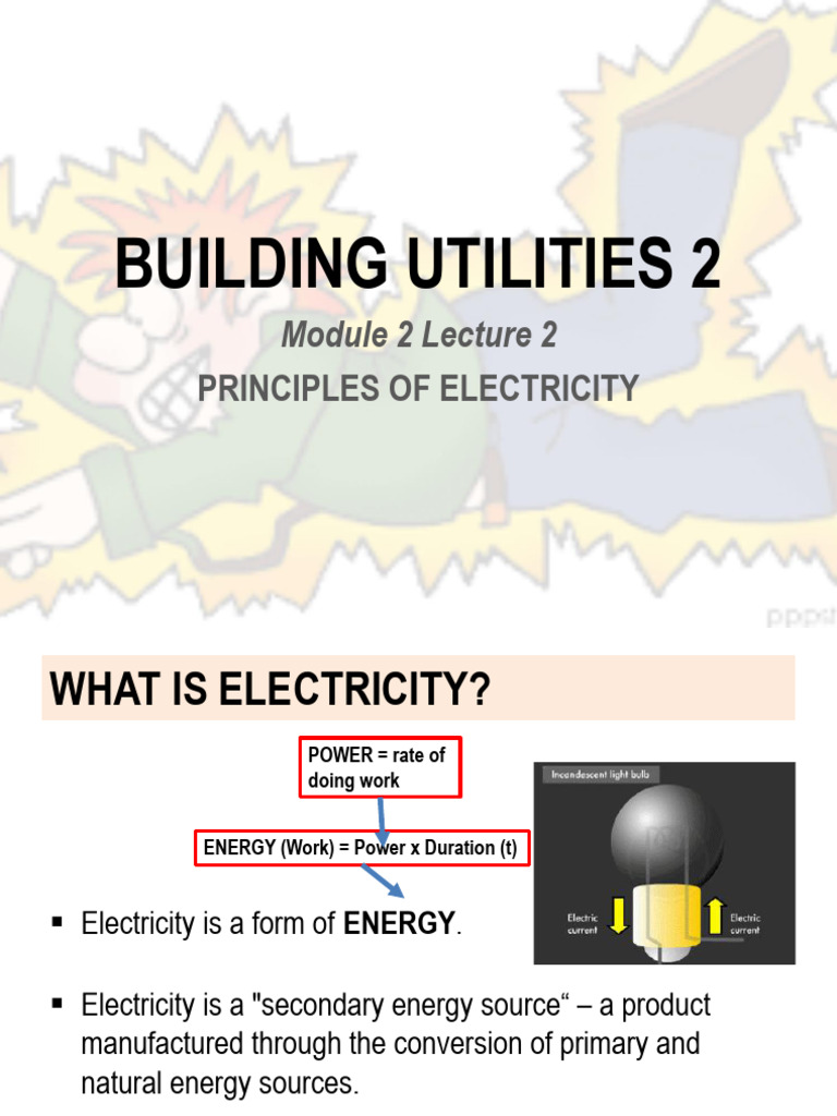 2021 Building Utilities 2 Module 2 Lecture 2 Principles Of