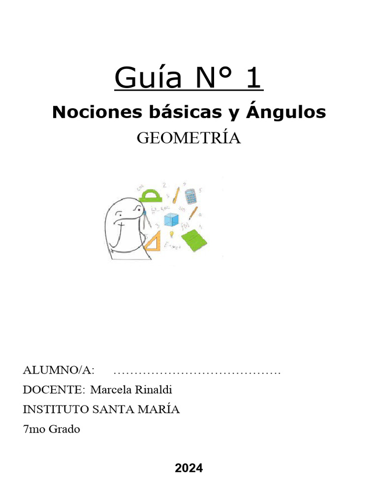 GEOMETRIA Recordando Nociones Basicas | Descargar gratis PDF | Ángulo | Línea (geometría)
