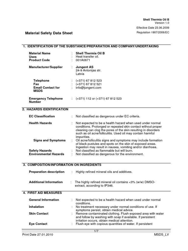 15-SHELL THERMIA B | PDF | Toxicity | Waste Management