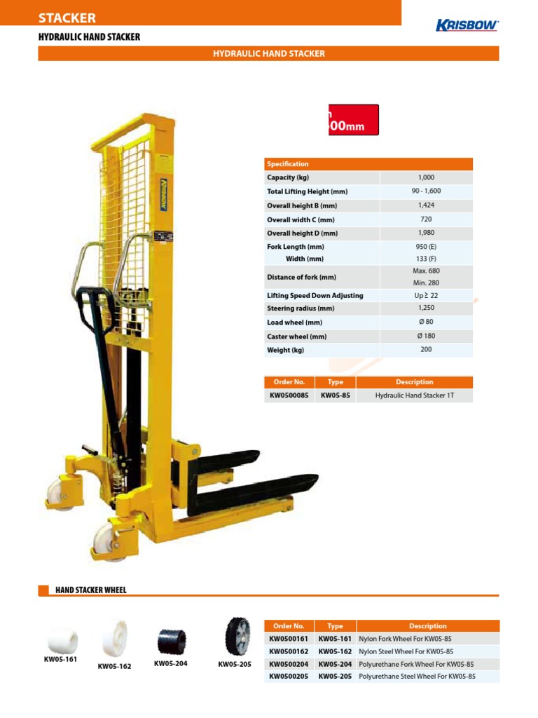 Krisbow Manual Stacker | PDF
