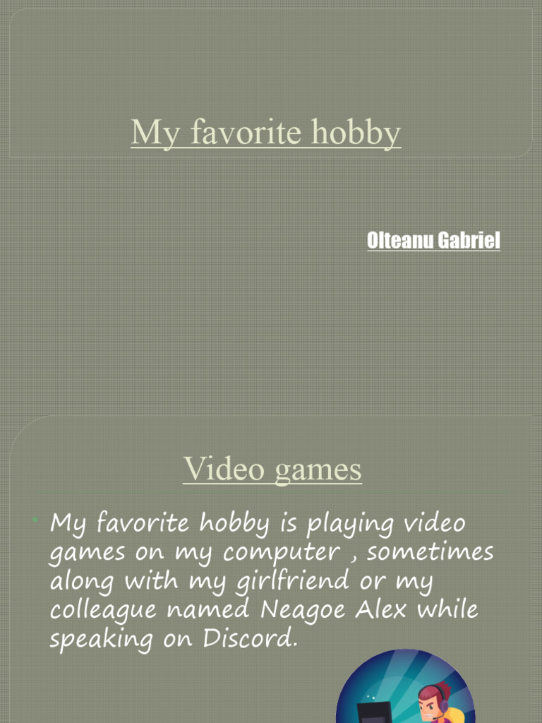 My Favorite Hobby: Playing Fortnite | PDF