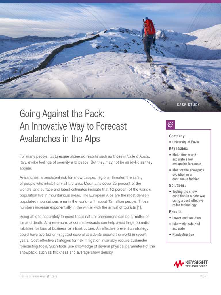 Avalanche Forecasting with Radar | PDF | Snow | Radar