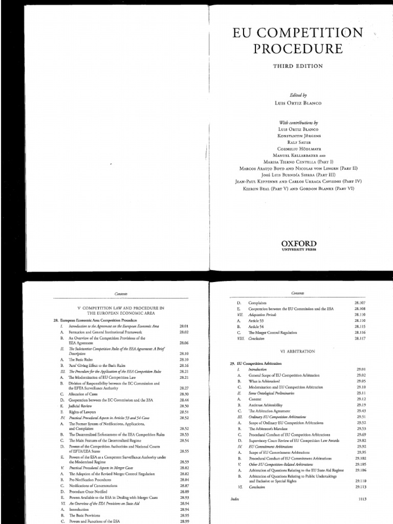 Blanke, Gordon. EU Competition Arbitration | PDF