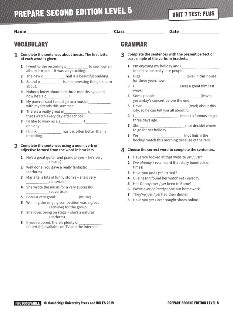 Pre Ut U7p | PDF | Verb | Word