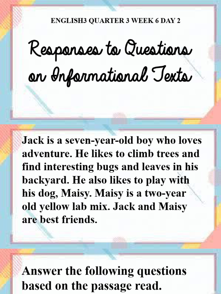 English3 Quarter 3 Week 6 Day 2 | PDF