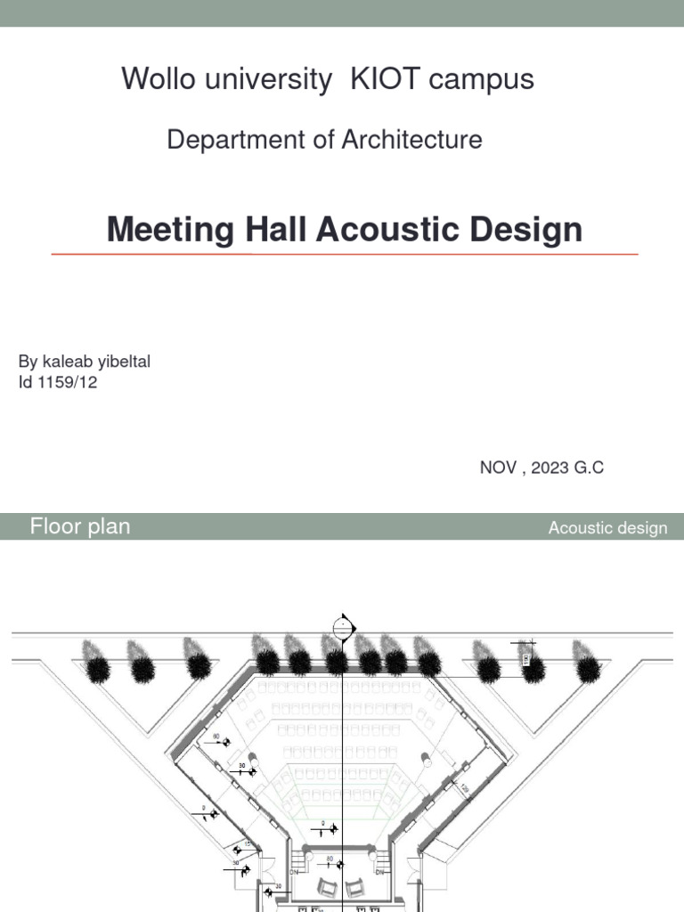 acoustic_assignment_by_kaleab_yibeltal[1] | PDF | Wall | Ceiling
