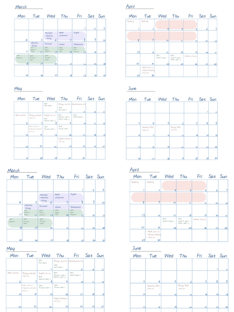 IGCSE Exam Schedule | PDF