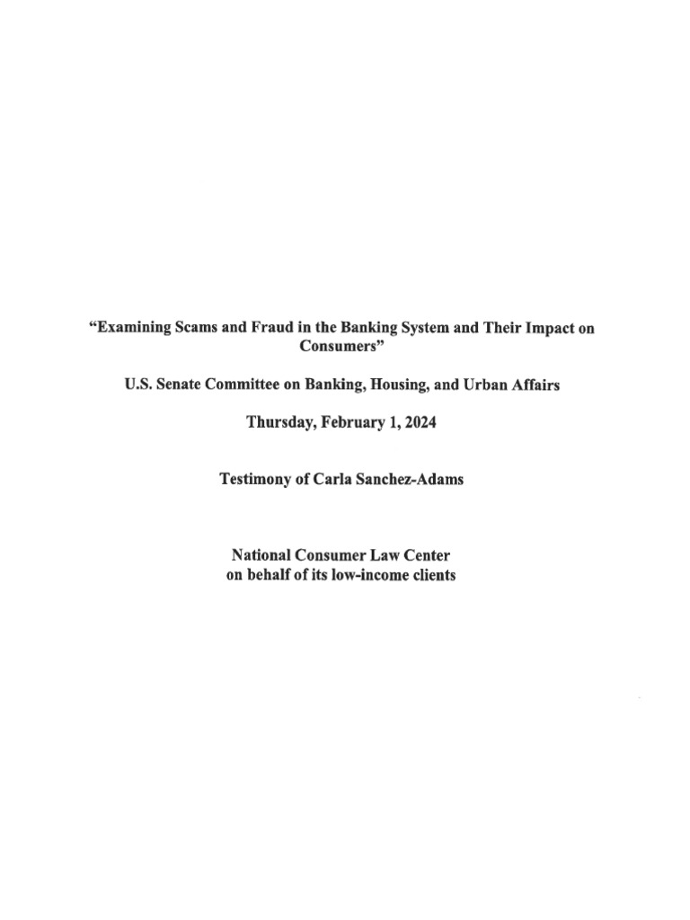 Examining Scams and Fraud in the Banking System and Their Impact On ...