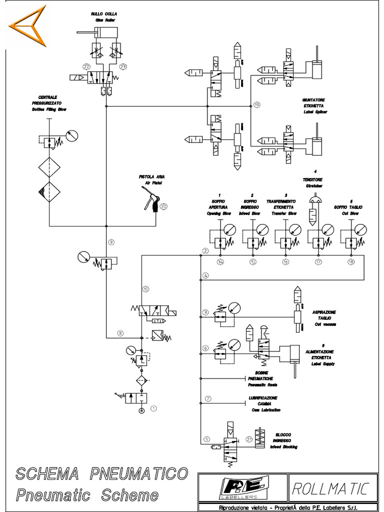 Pneumatic Scheme إ540-790 | PDF