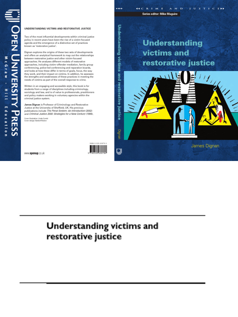 James Dignan - Understanding Victims & Restorative Justice (Crime and Justice) (2004) | PDF ...