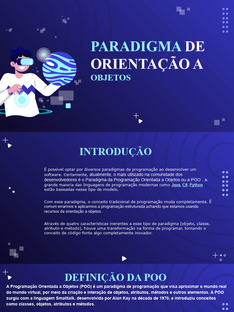 Paradigma De Orientação A Objetos Pdf Classe Programação De
