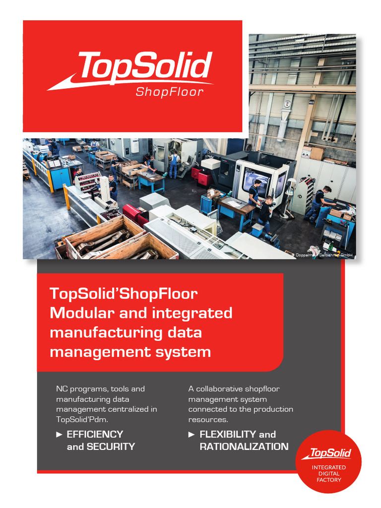 Flyer TopSolid'ShopFloor EN | PDF | Product Lifecycle | Computer Engineering