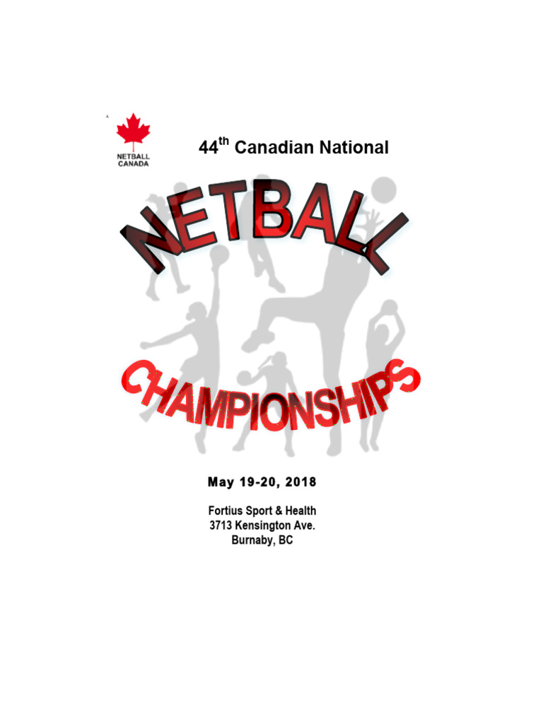 2018 Netball Nationals Program | PDF | Foods