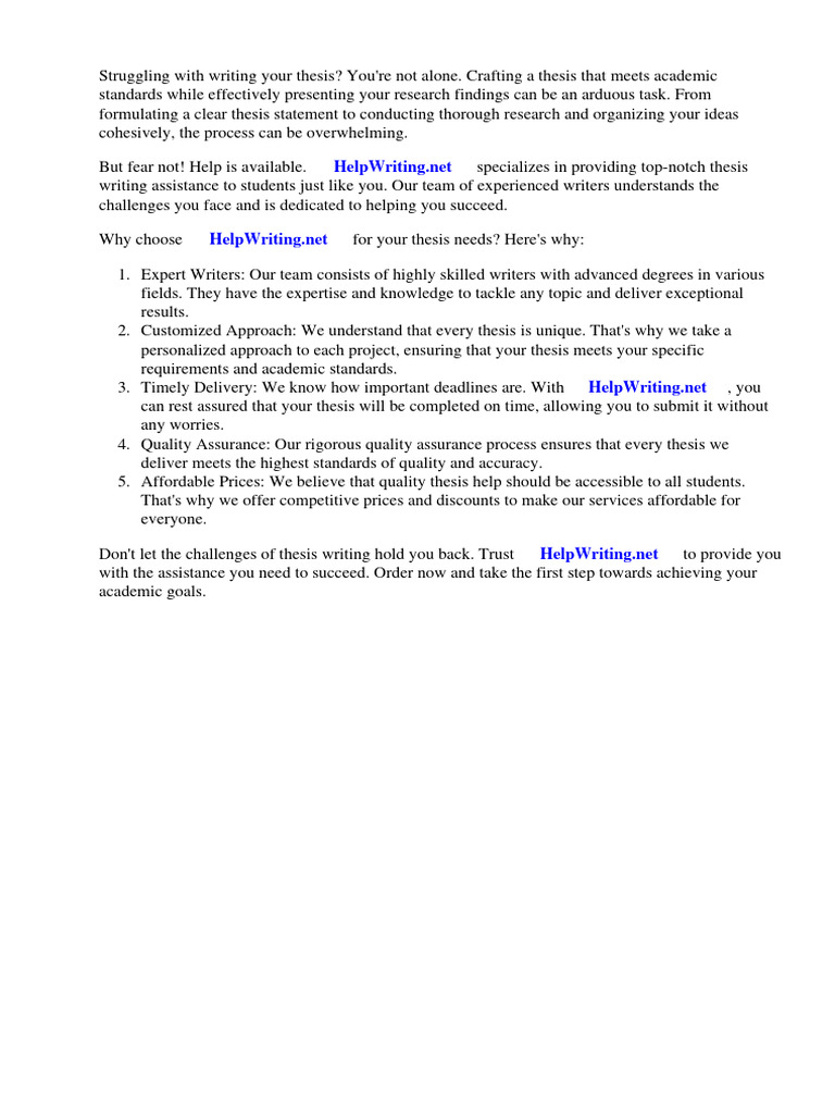 Excellent Thesis Examples | PDF | Thesis | Essays