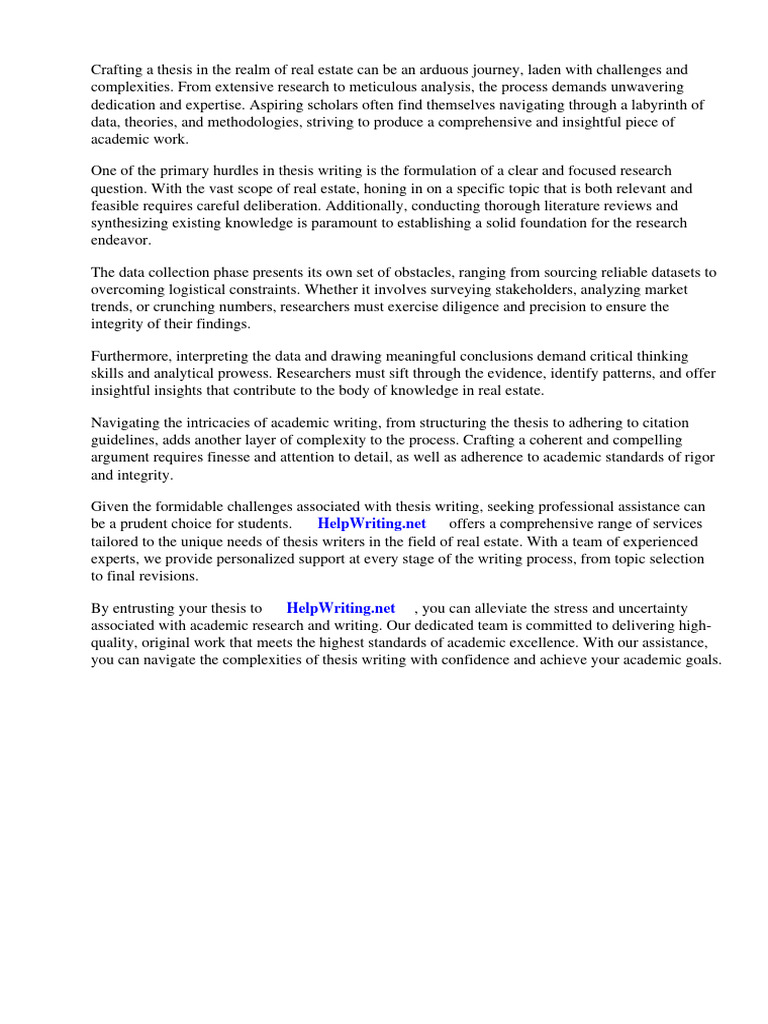 Thesis Real Estate | PDF | Risk | Risk Management