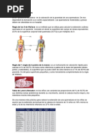 Regla de los 9 en quemaduras | PDF