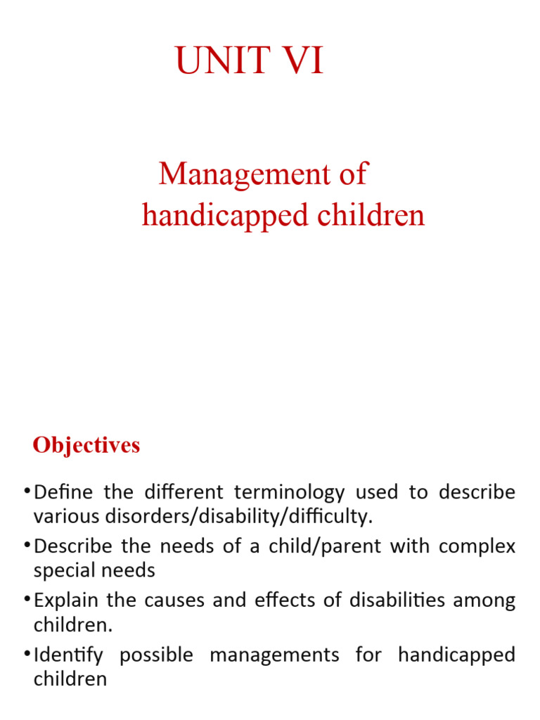 Handicap | PDF | Intellectual Disability | Mental Disorder