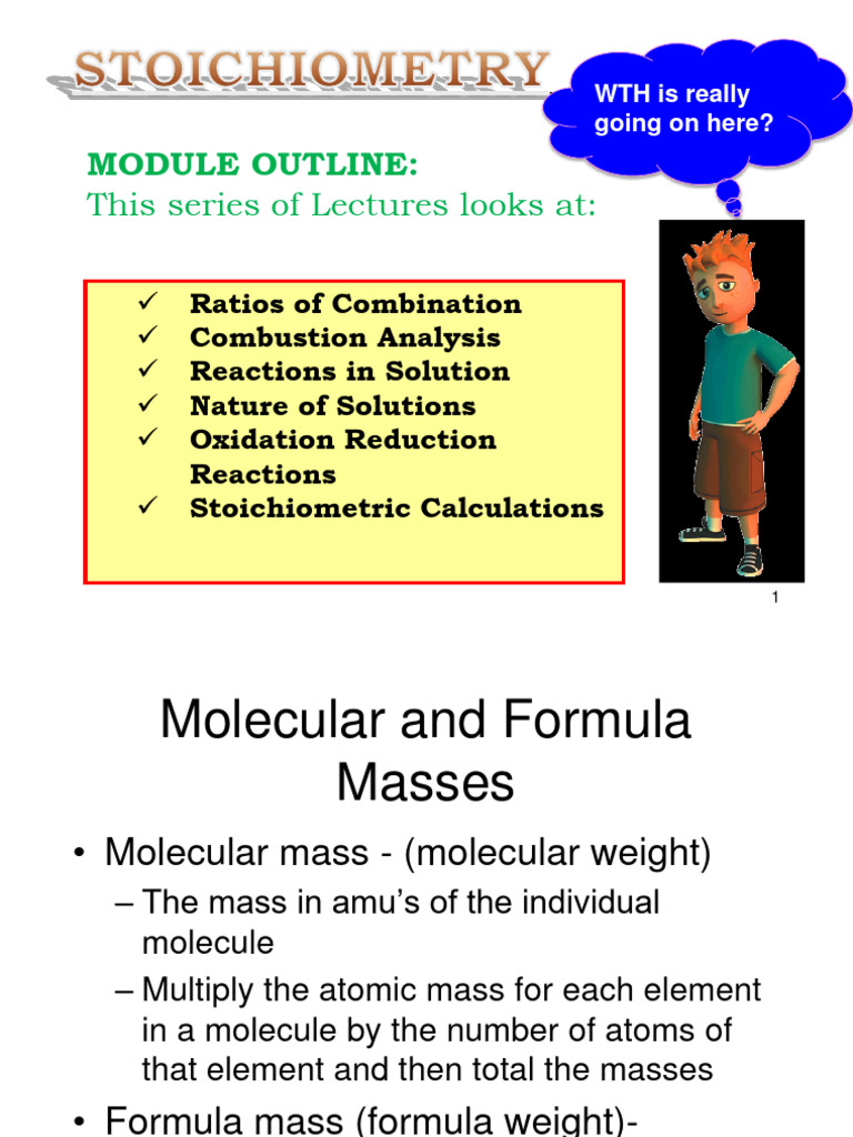 Stoichiometry, Mole Concept and Combustion Analysis-1 | PDF | Mole ...