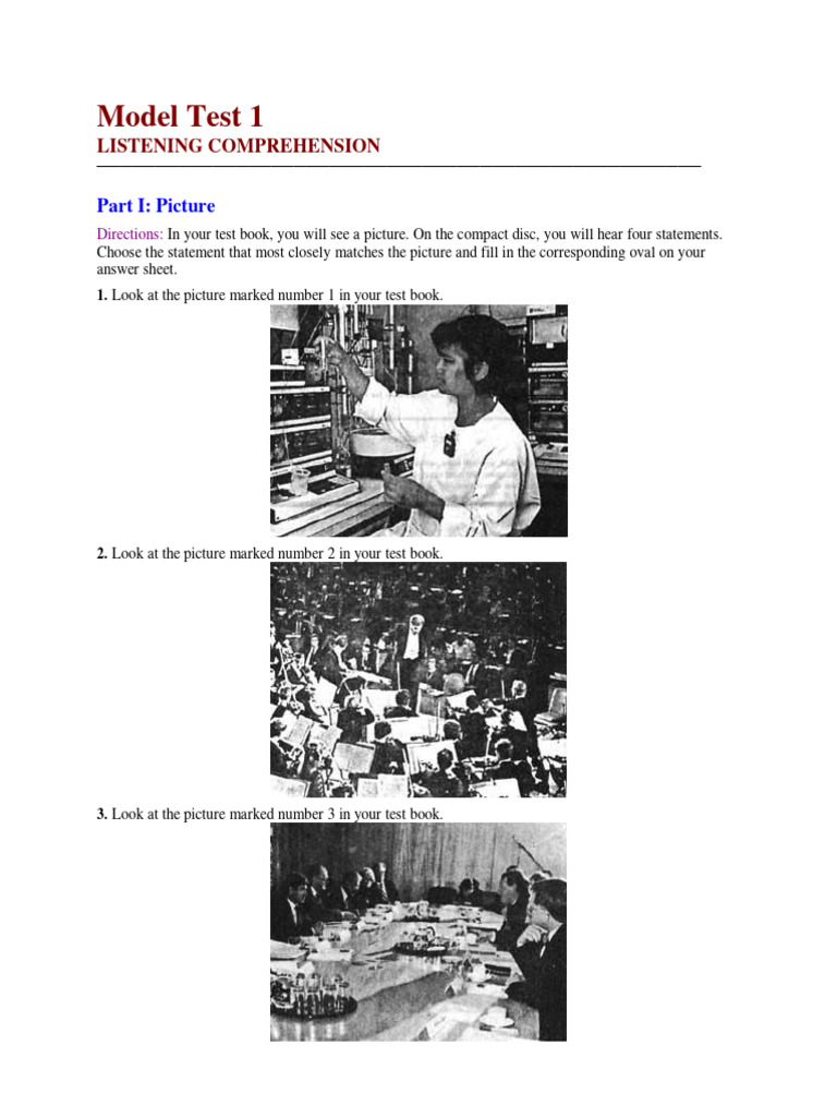 TOEIC Listening Practice Test | PDF | Teaching Methods & Materials | Art
