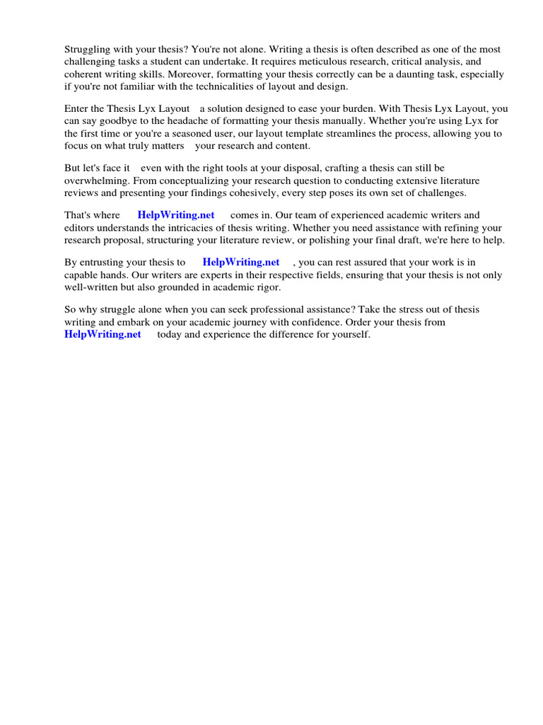 Thesis Lyx Layout | Download Free PDF | Thesis | Page Layout